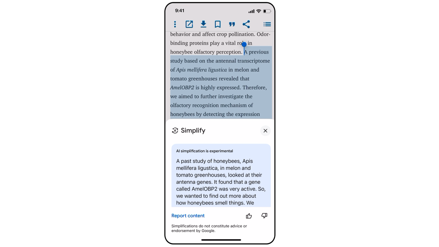 Google Gemini Unveils AI-Powered Text Simplification in Its App
