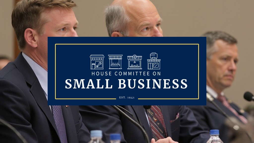 House Small Business Committee Unveils December Hearing Agenda